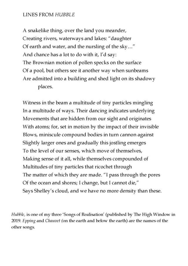 Lines from Hubble | anthonyhowelljournal